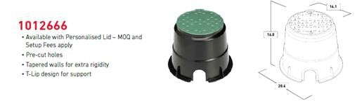 Valve Box Residential Round 150mmx 160mmDeep – Irrigation Store Online