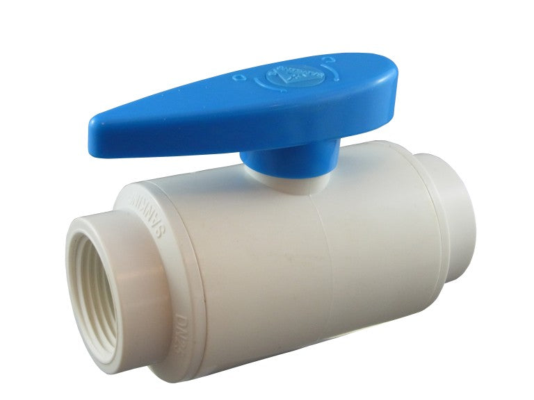40mm PVC Ball Valve Threaded (Blue Handle) : Ball Valves : Irrigation ...