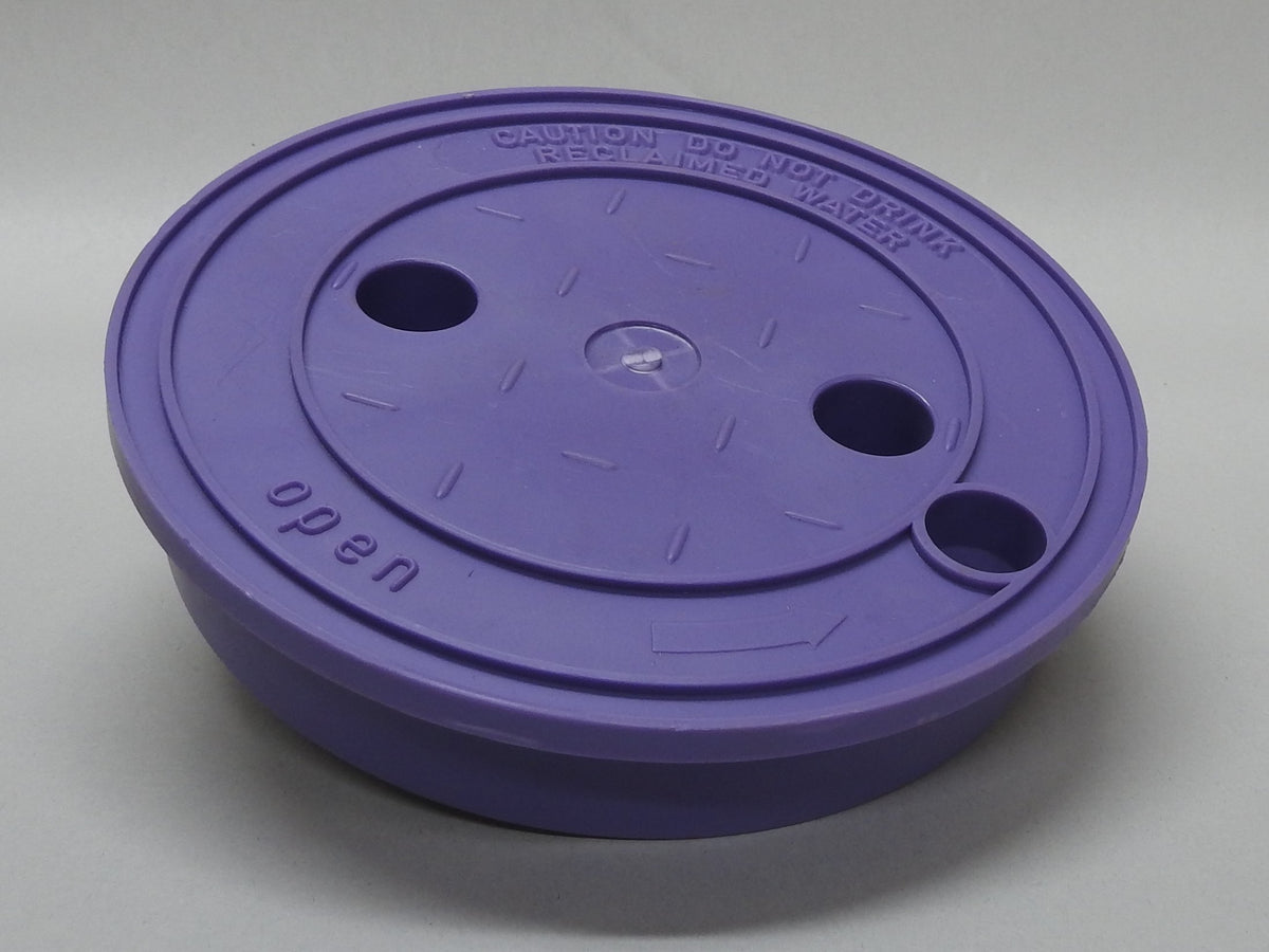165mm Round Lid (PURPLE) suits HR0690-SVB & 0690VB : Irrigation Valve ...