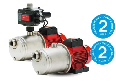 SJ100-PM Jet Pump 15LPM @ 2Bar : Orange Pumps : Irrigation Store ...